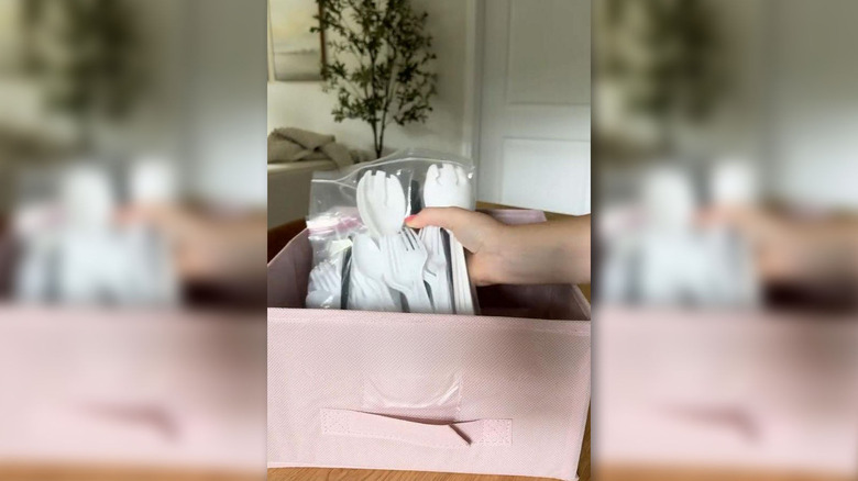 8 Simply Genius Ways To Use Dollar Tree Fabric Storage Bins To Organize ...