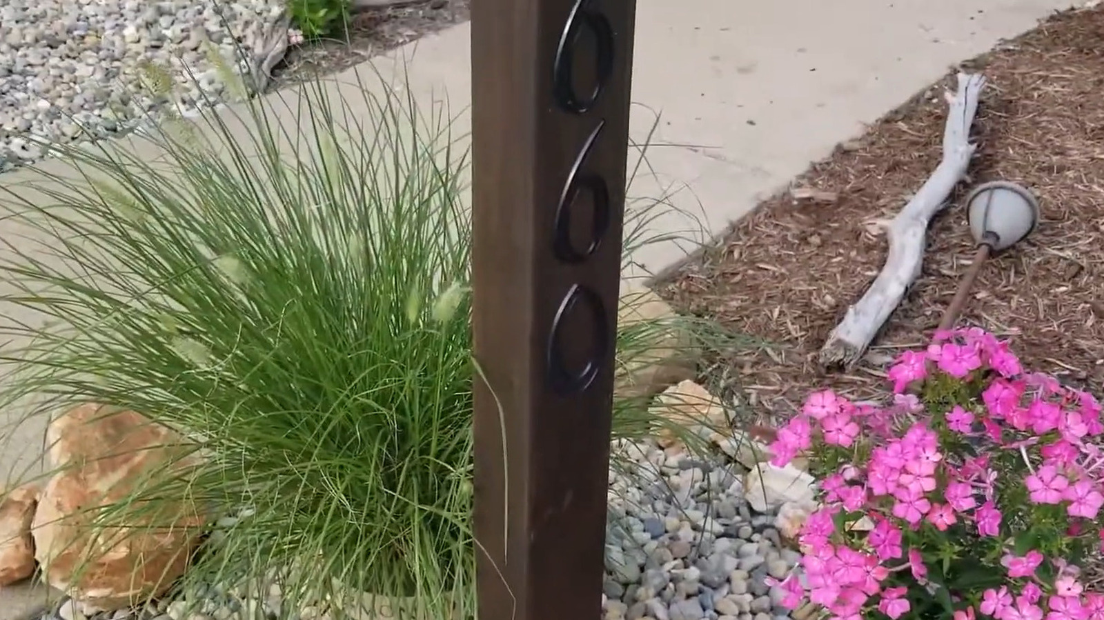 A DIY Address Post Is A Budget-Friendly Way To Add Front Yard Charm