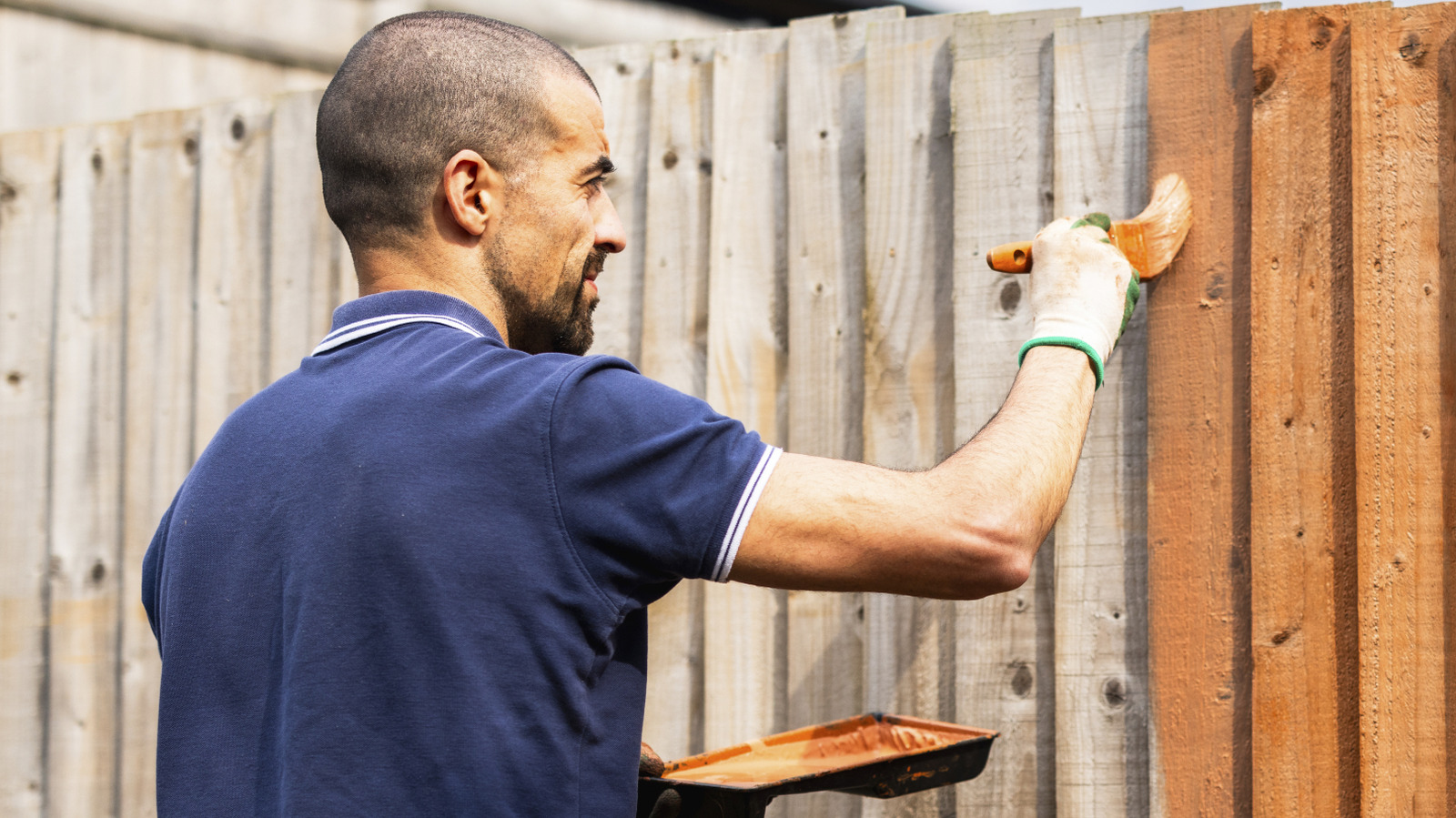 A Simple Hack To Quickly Paint A Fence With Overlapping Boards