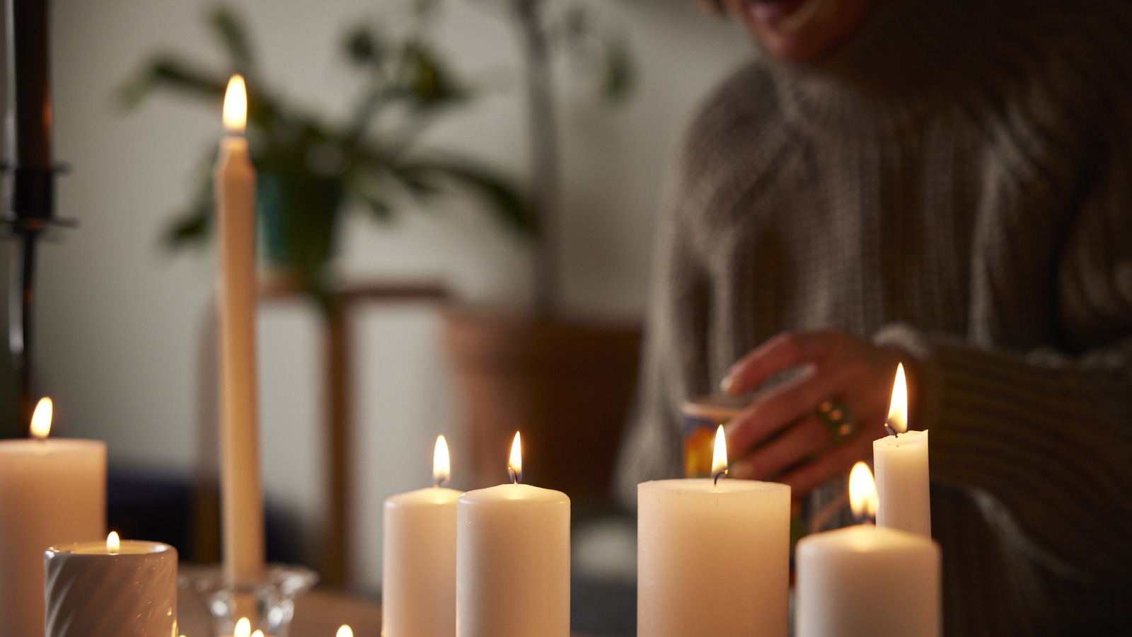 Add A Special Touch To Candle Lighting With A Dollar Tree Shower ...