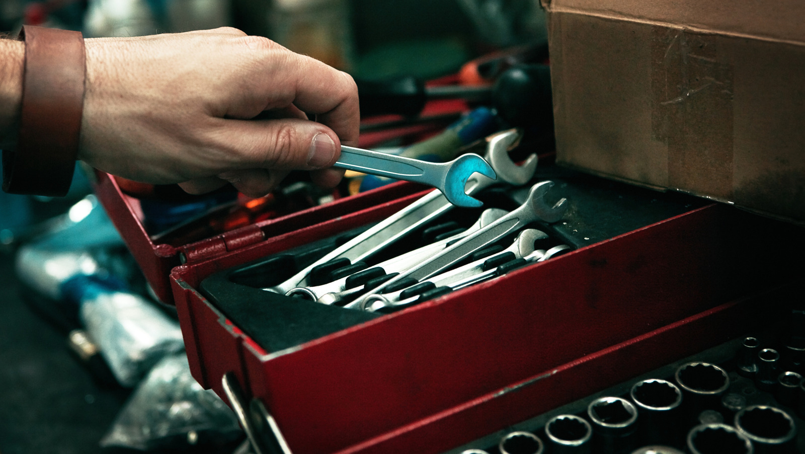 An Unexpected Way To Repurpose A Toolbox For Clutter-Free Bathroom Counters