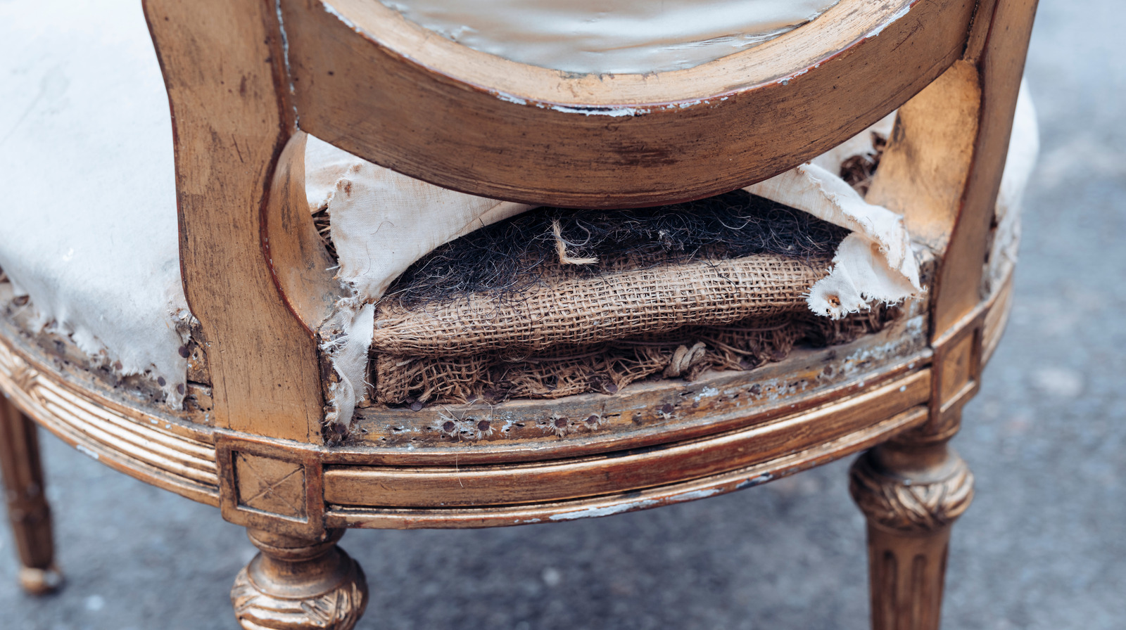 Breathe Life Into An Outdated Dining Chair With A No-Sew Reupholstery