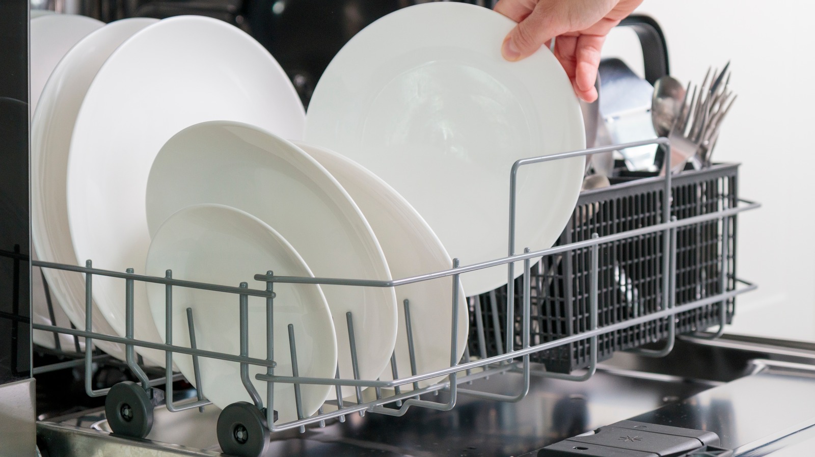 Check Your Dishwasher For One Tiny Compartment That Makes A Big Difference