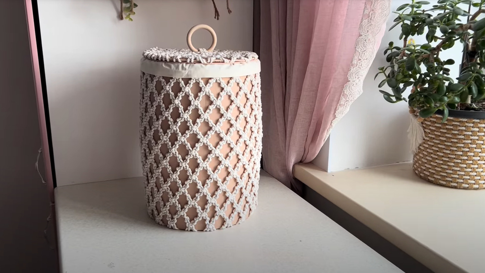 Create A Unique Rope Pattern Basket From Two Plastic Buckets To ...