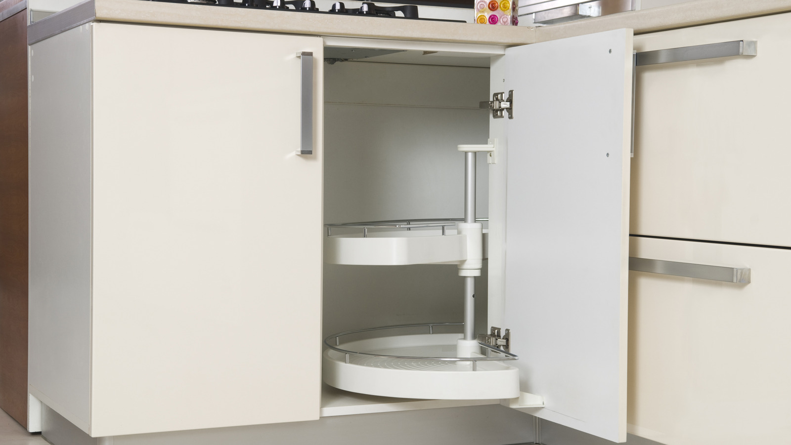 How To Replace A Lazy Susan With Shelving To Maximize Cabinet Storage Space