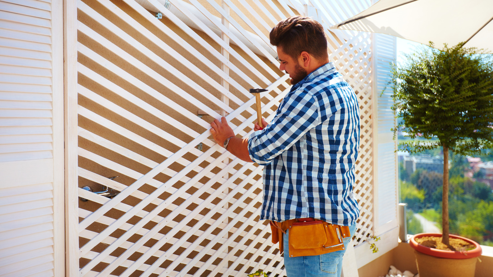 DIY A Beautiful Trellis To Add Some Much-Needed Privacy To Your Front Porch