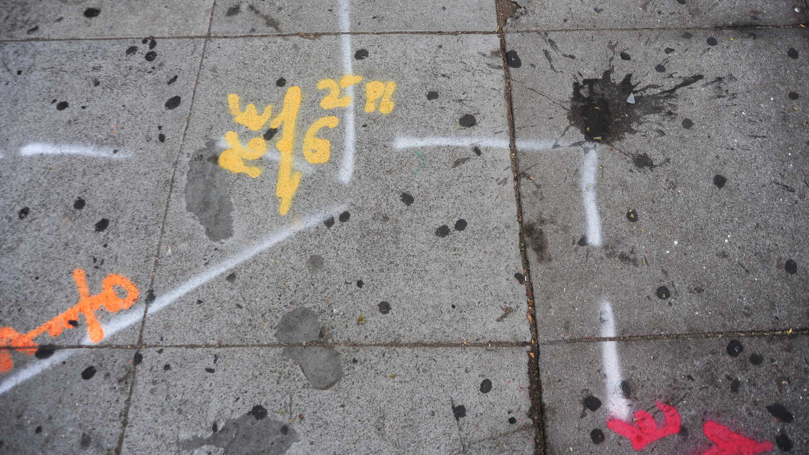 What Are Those Yellow Paint Markings On Sidewalks In Residential Areas For?