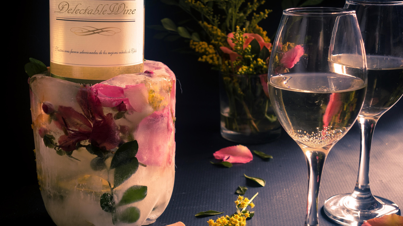 Impress Your Party Guests By Chilling The Wine With This Nifty Floral ...
