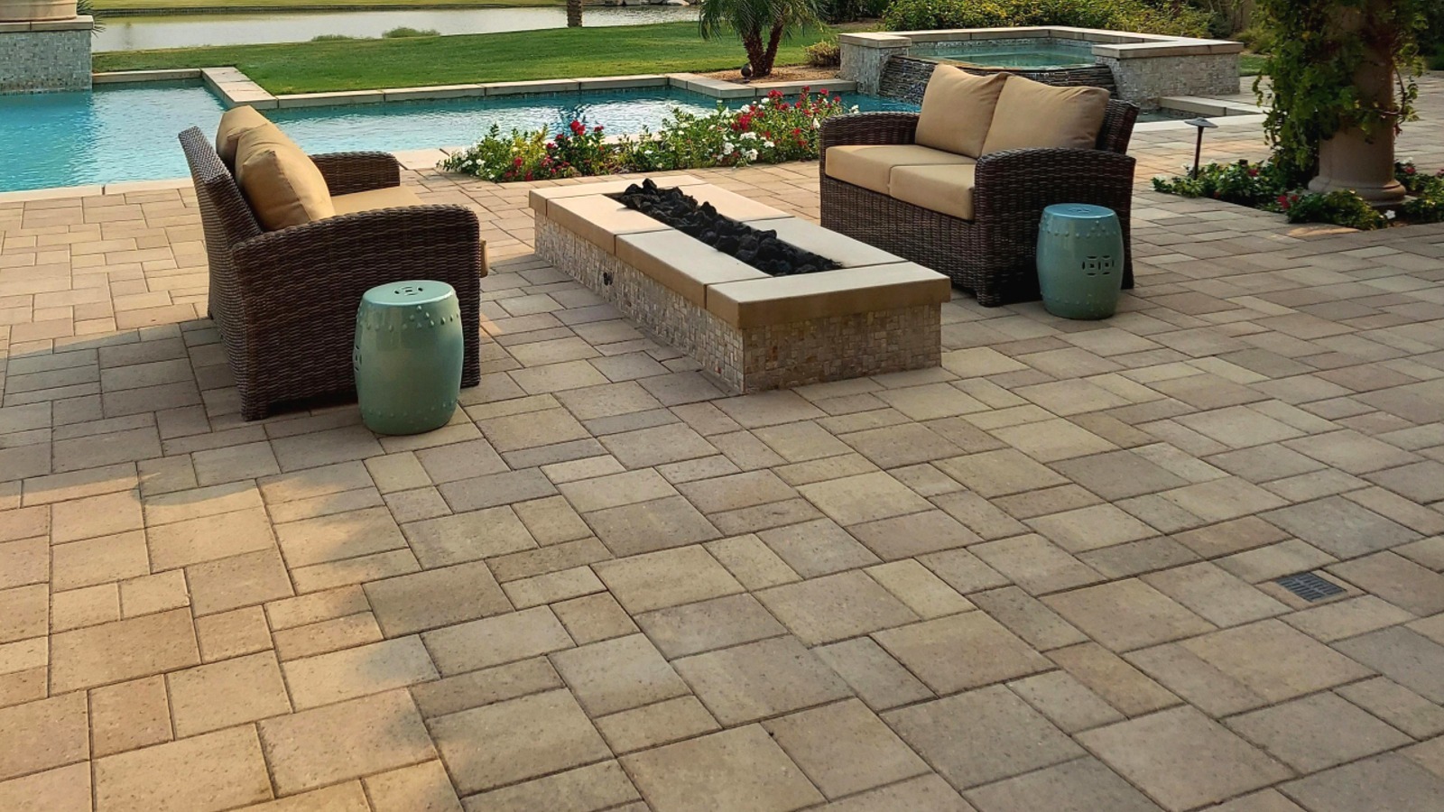 Euro Patio Pavers Patterns Paver Circle Kit Allows You To Add Interest