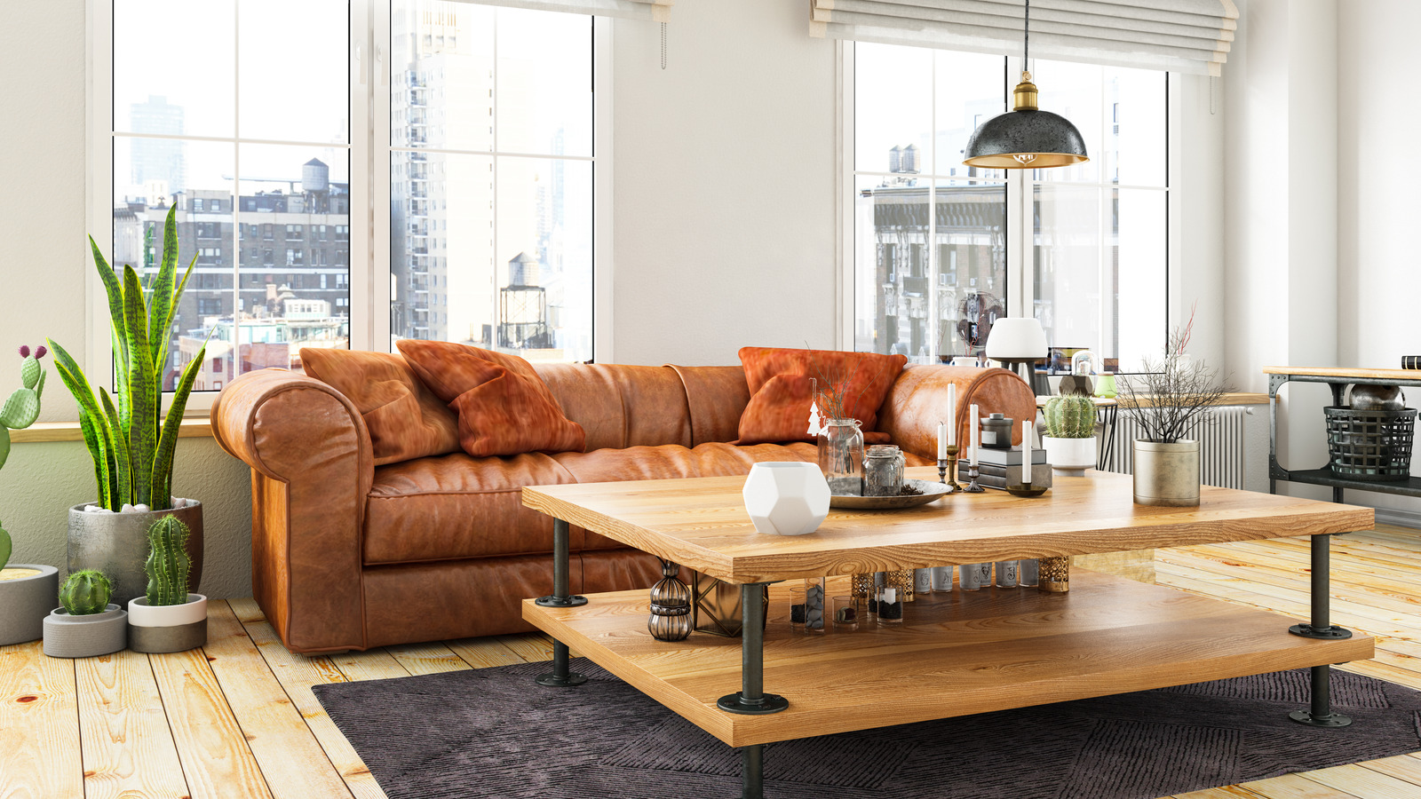 Rustic Luxe Is The Living Room Decor Trend That Combines All Your ...