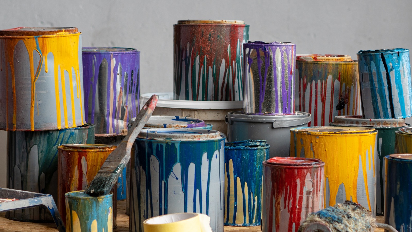 Save Your Paint Cans To Create Unique, Functional Wall Storage