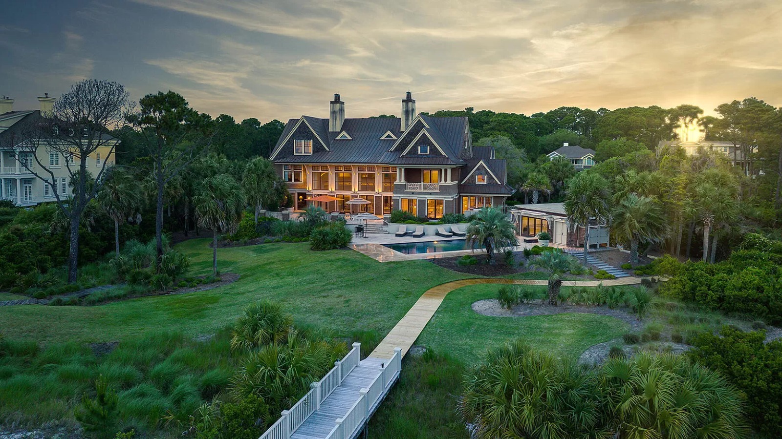 Step Inside A Luxe South Carolina Mansion With Beach Access For $20 Million