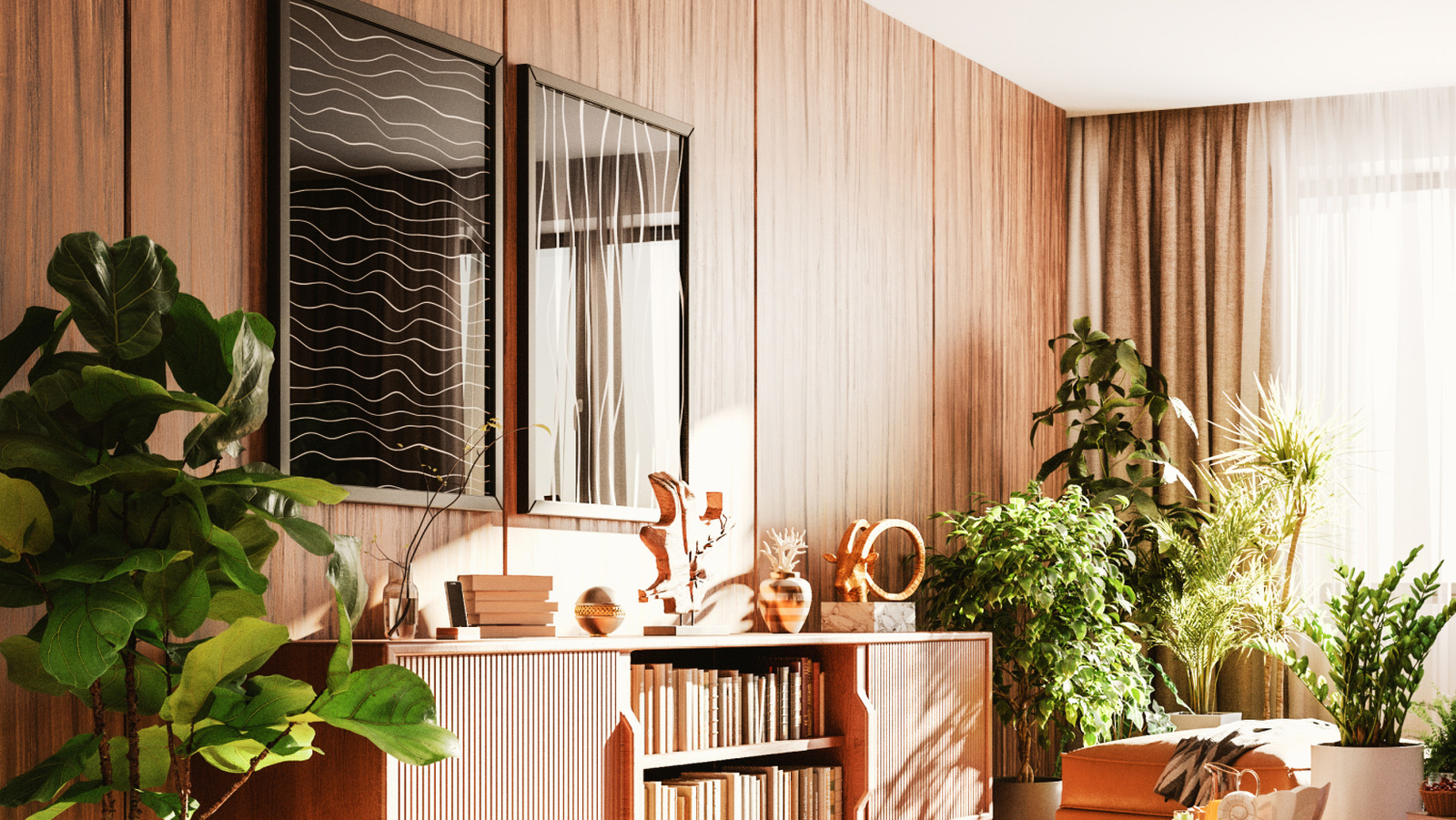 The Design Hack That Makes The Most Of Short Paneling On A Feature Wall