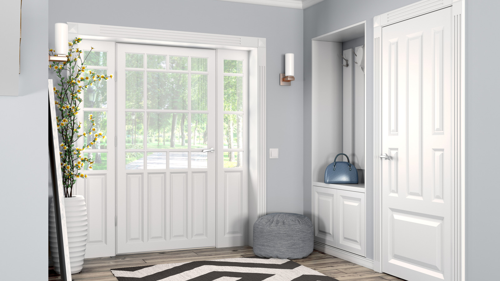 The Entryway Closet Hack That Adds A Built-In Look And Hides All Your Shoes