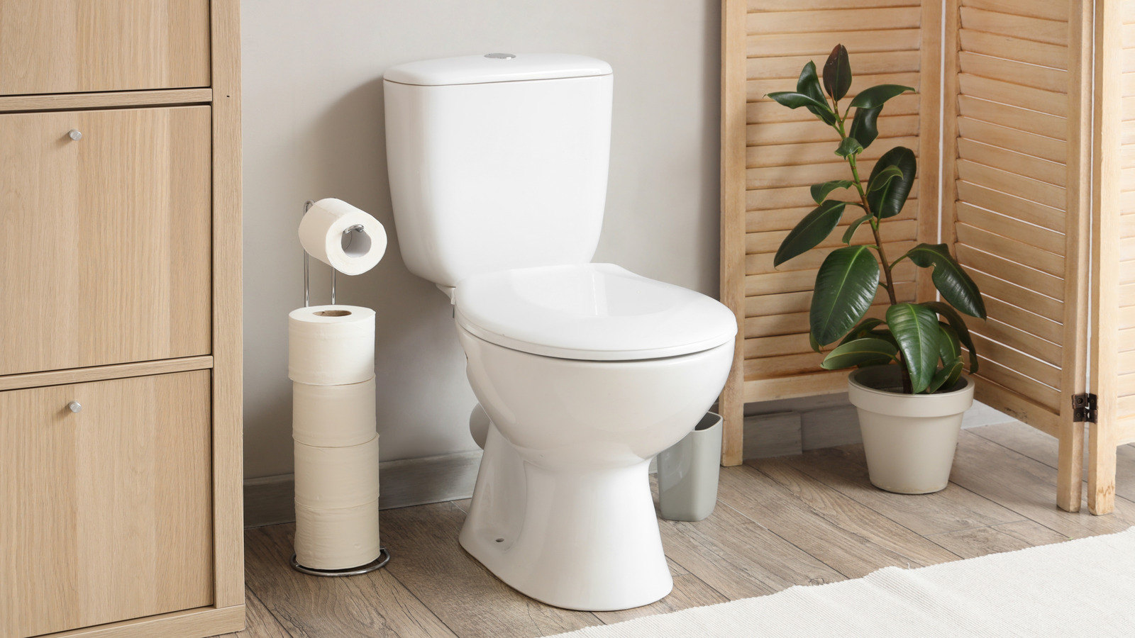 The Genius DIY Trick That Makes Painting Behind The Toilet A Breeze