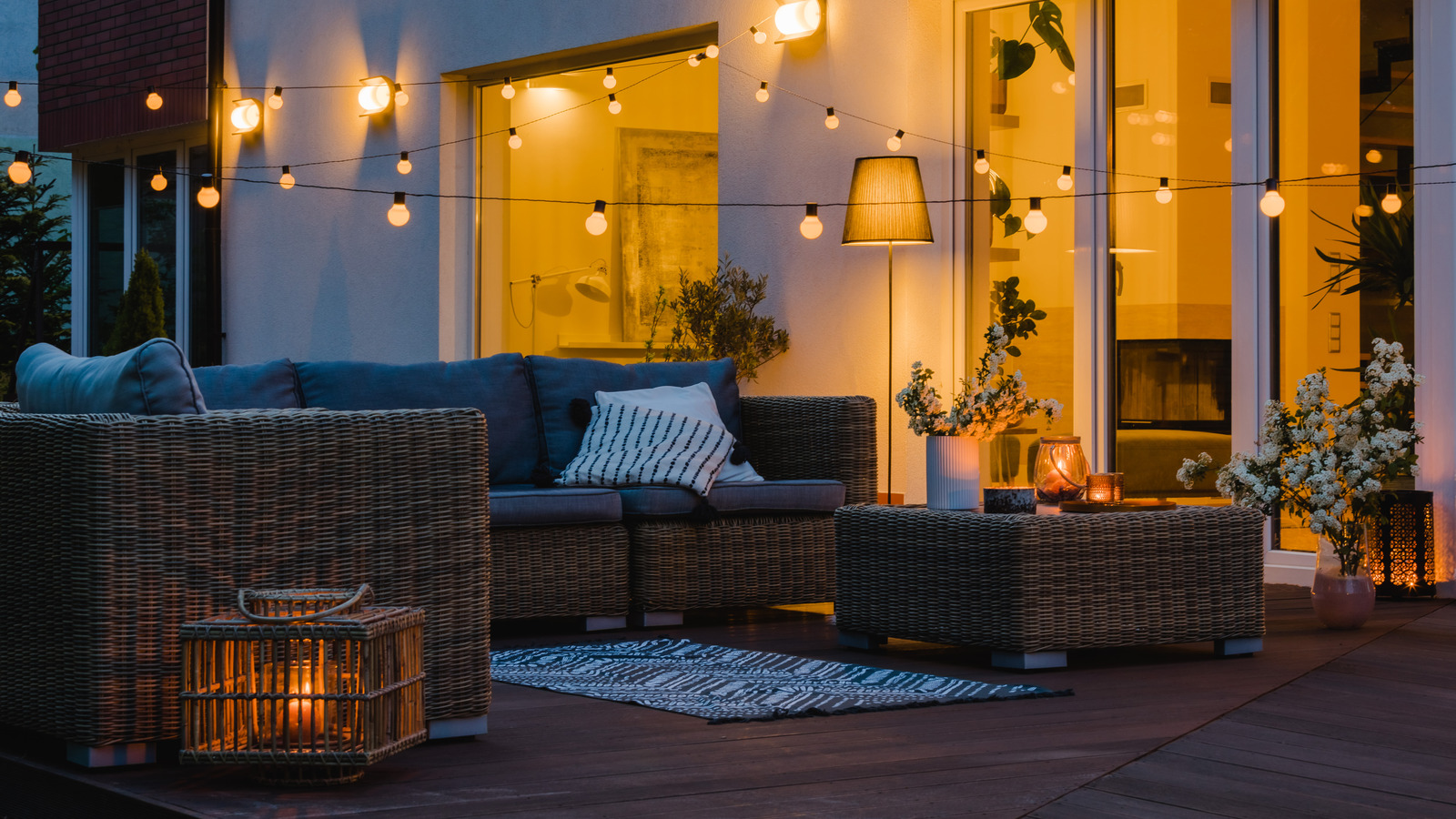 Your Backyard Will Shine Bright With This Pool Noodle String Light Hack