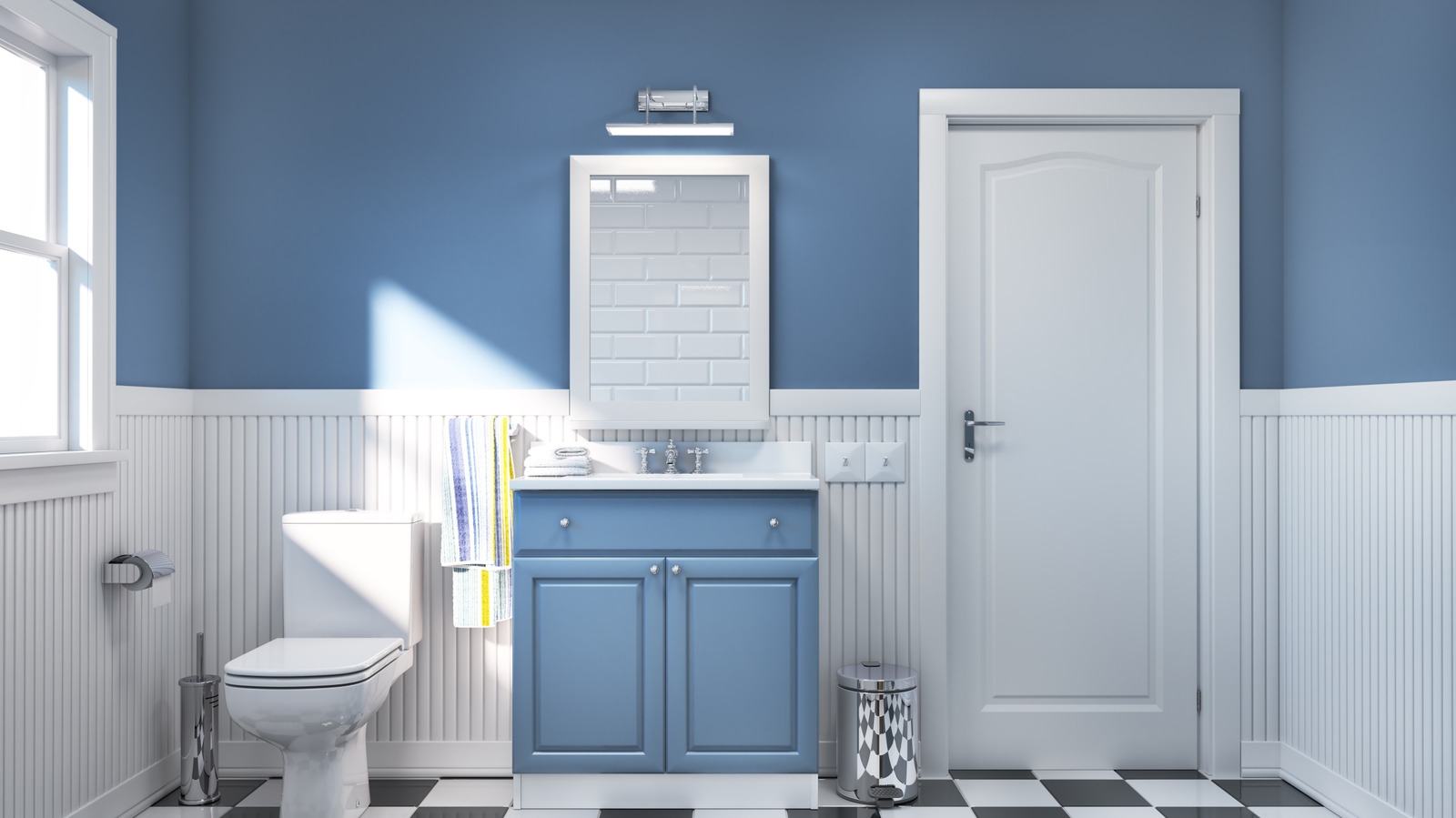 The One Detail That Makes Or Breaks A Blue-And-White Bathroom