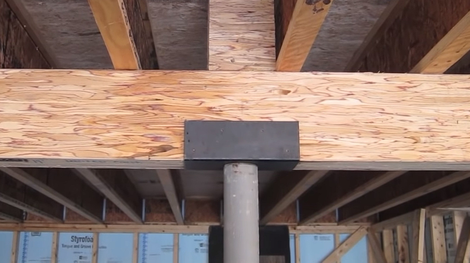 Plywood Basement Support Beams Support Beams & Load Bearing Walls 17