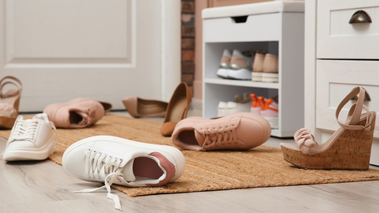 TikTok Turns Big Box Store Cabinets Into Stylish DIY Shoe Storage