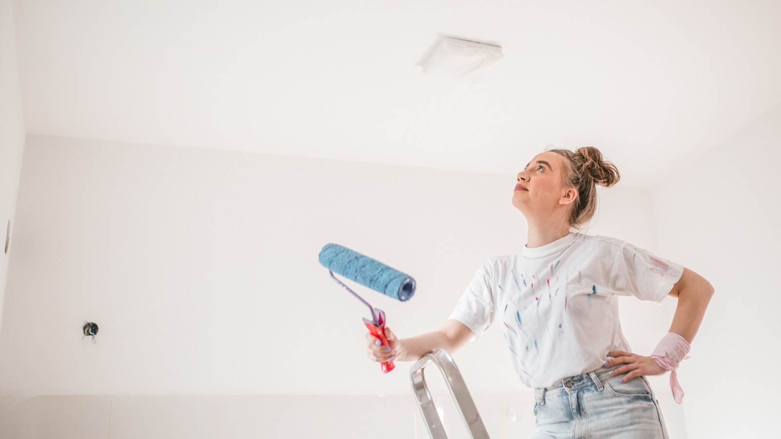 Tips & Tricks That Make Painting Ceilings & High Walls So Much Easier