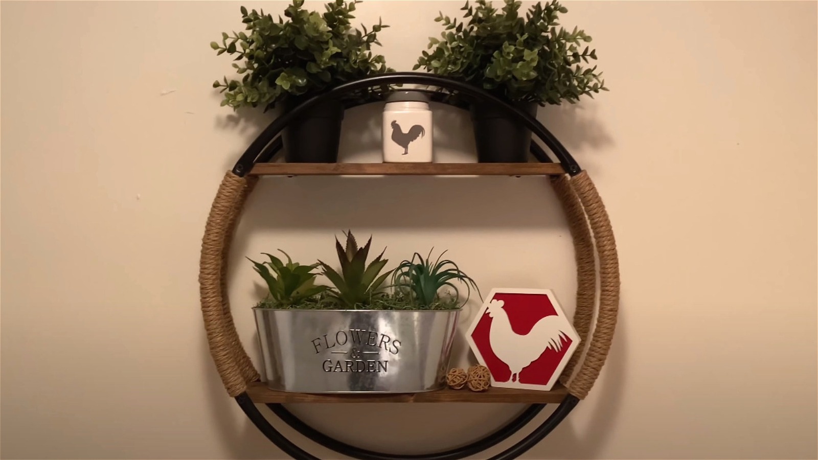 Try TikTok's Hula Hoop Hack To Create A Gorgeous Round Shelf Stand
