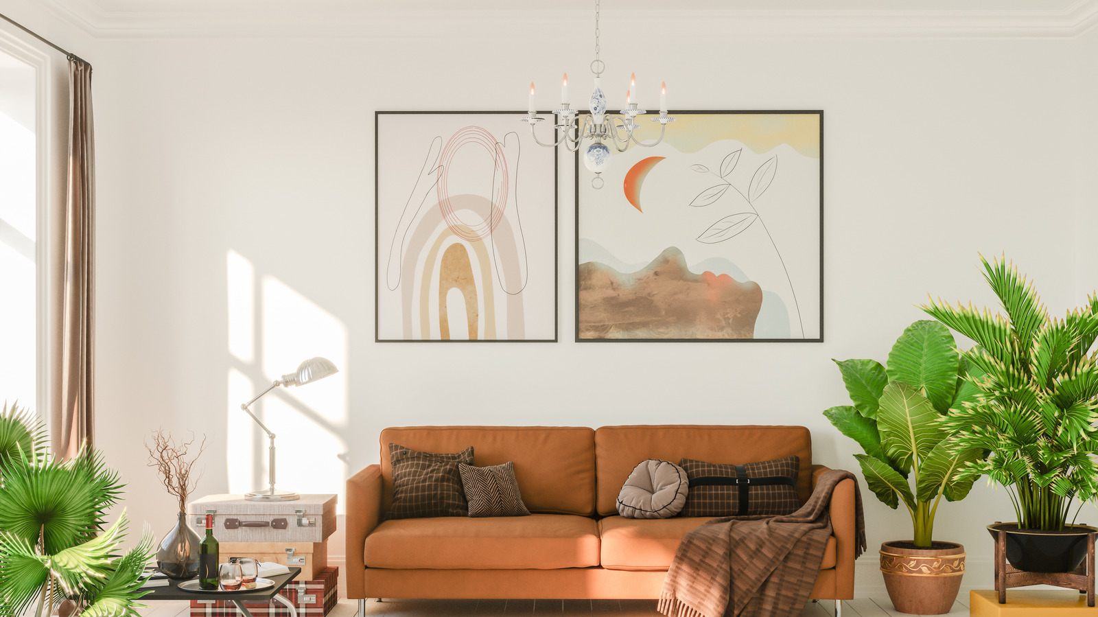 Turn A Blank Wall Into A Work Of Art With A Clever Faux Frame Hack