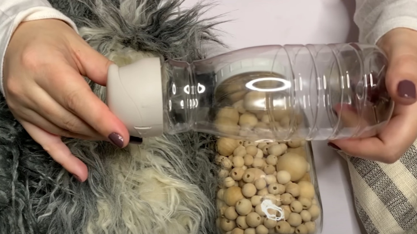 Turn An Empty Coffee Creamer Bottle Into Adorable Spring Gnome Garden Decor