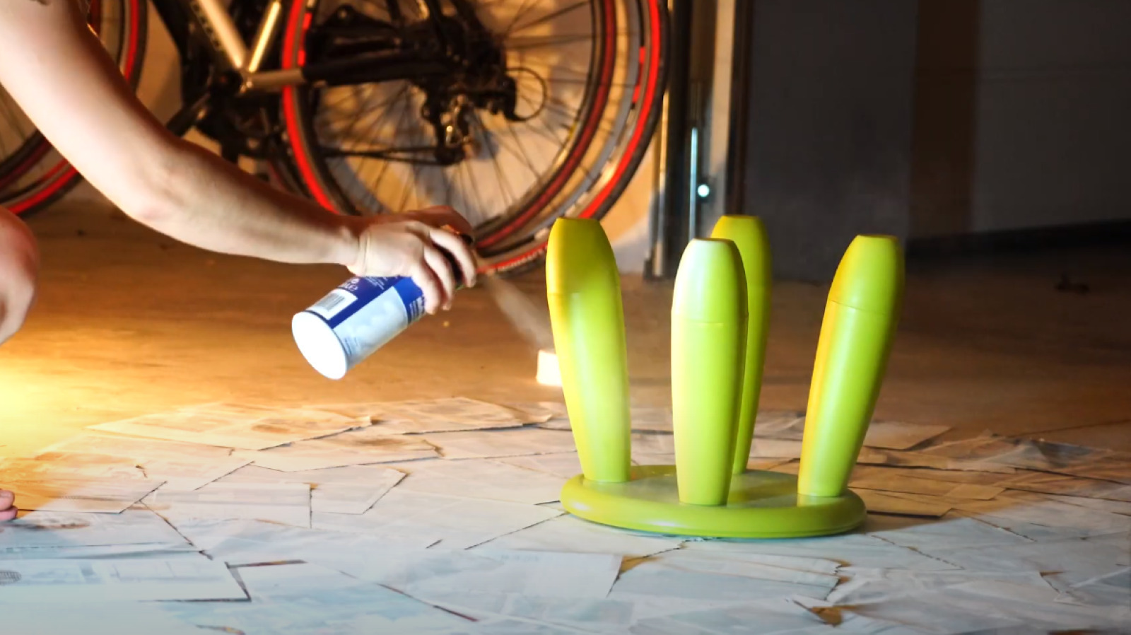 Turn IKEA's Plastic MAMMUT Stool Into A Chic Stone Showstopper