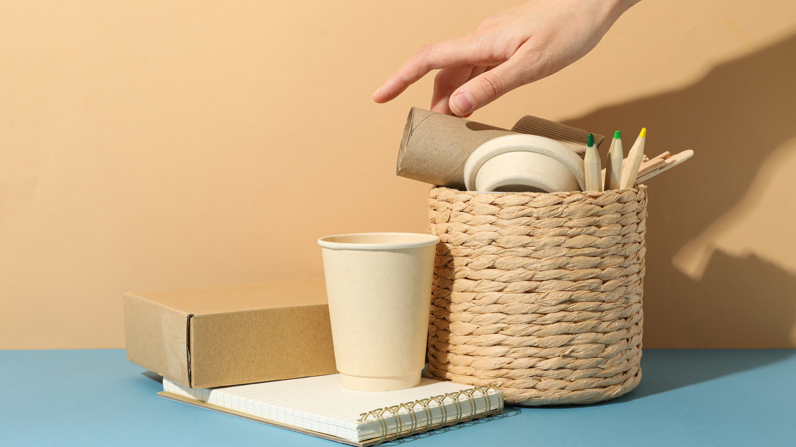 Upcycle A Paper Cup And String Into The Cutest Basket Storage Solution